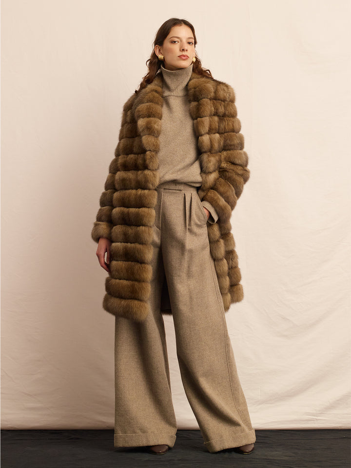 Real Sable Fur Coats | Women's Sable Fur Coats | POLOGEORGIS - NYC