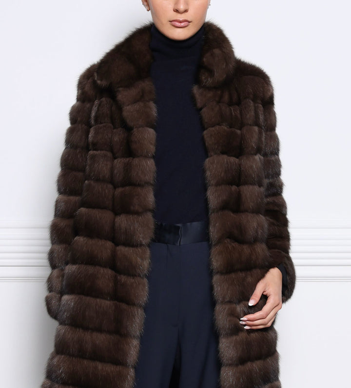 Real Sable Fur Coats | Women's Sable Fur Coats | POLOGEORGIS - NYC