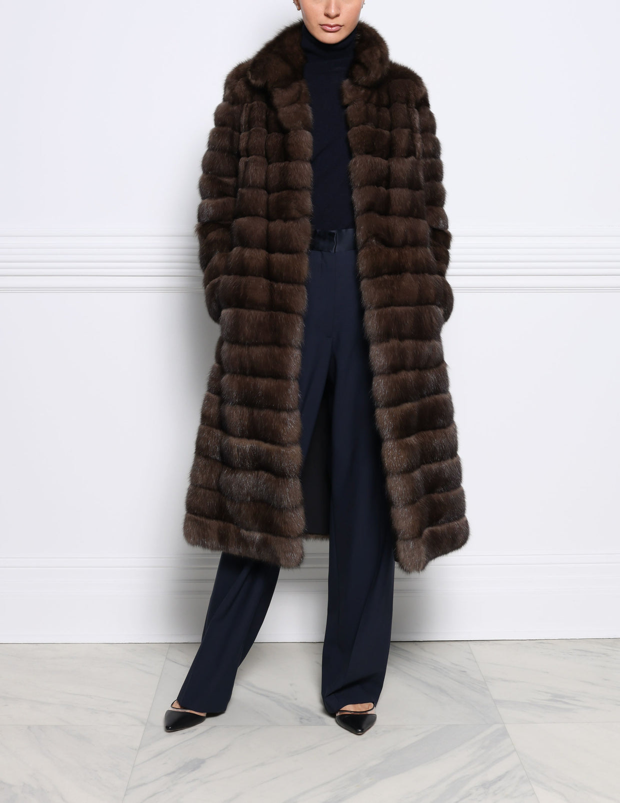 Real Sable Fur Coats | Women's Sable Fur Coats | POLOGEORGIS - NYC