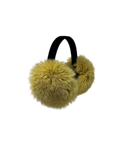 Dyed Fur Earmuffs with Velvet Band in Assorted Colors – POLOGEORGIS