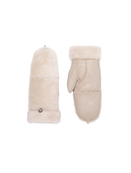 Shearling Fold Over Mittens By POLOGEORGIS | NYC